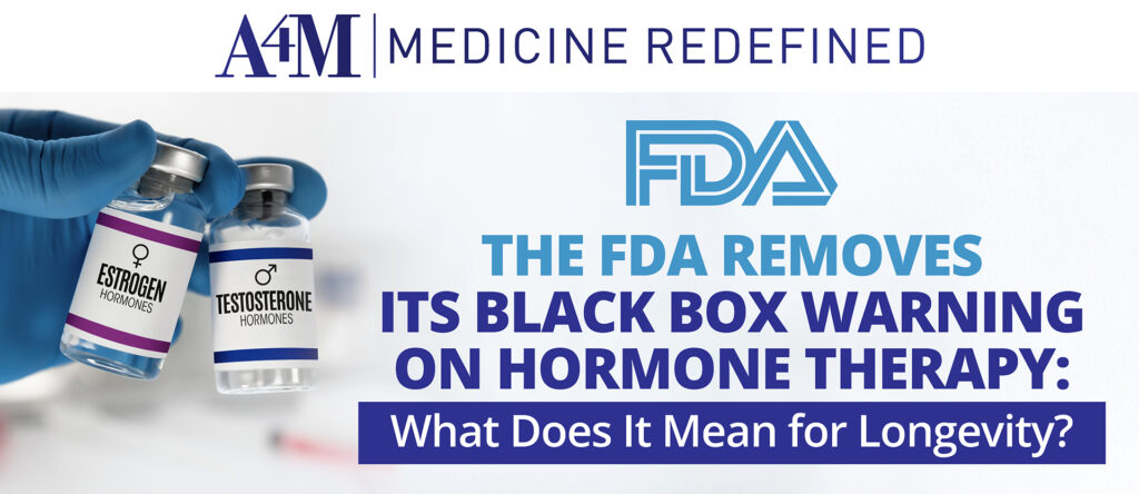 FDA To Remove Black Box Warning On Hormone Therapies