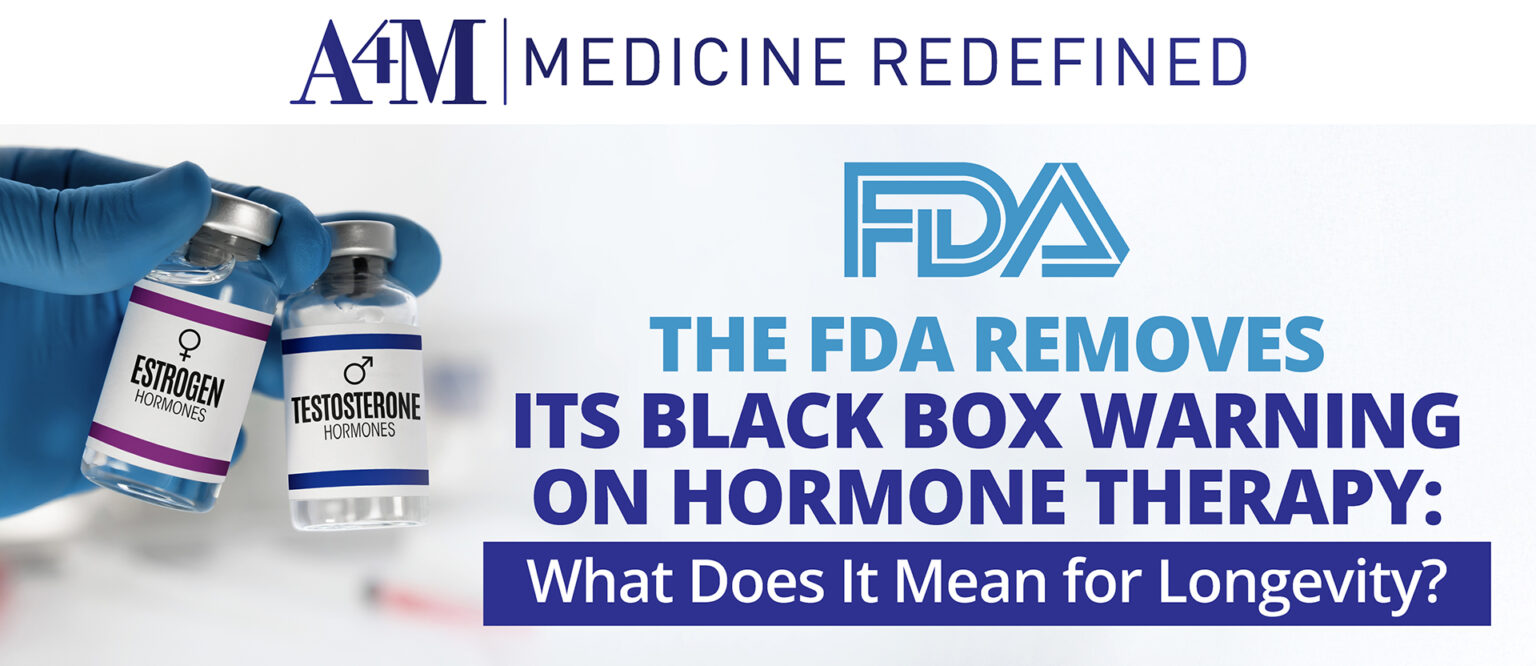 FDA To Remove Black Box Warning On Hormone Therapies